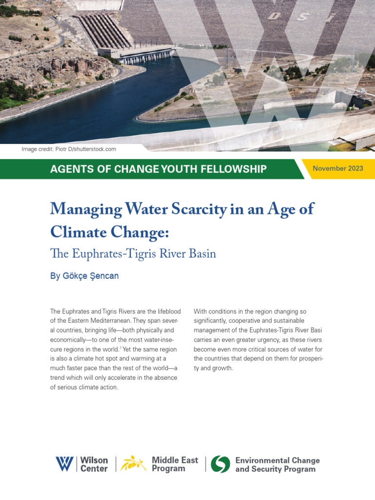 Managing Water Scarcity in An Age of Climate Change: The Euphrates ...
