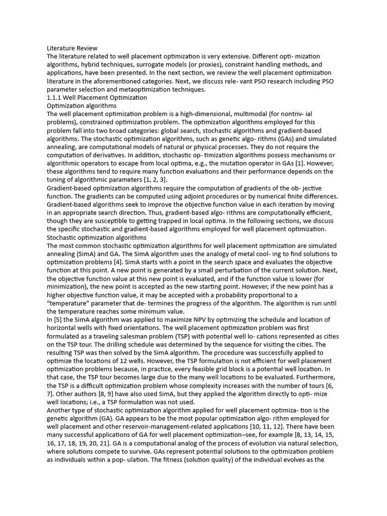 Optimization of Field Development Using Particle Swarm Optimization and New Well Pattern ...