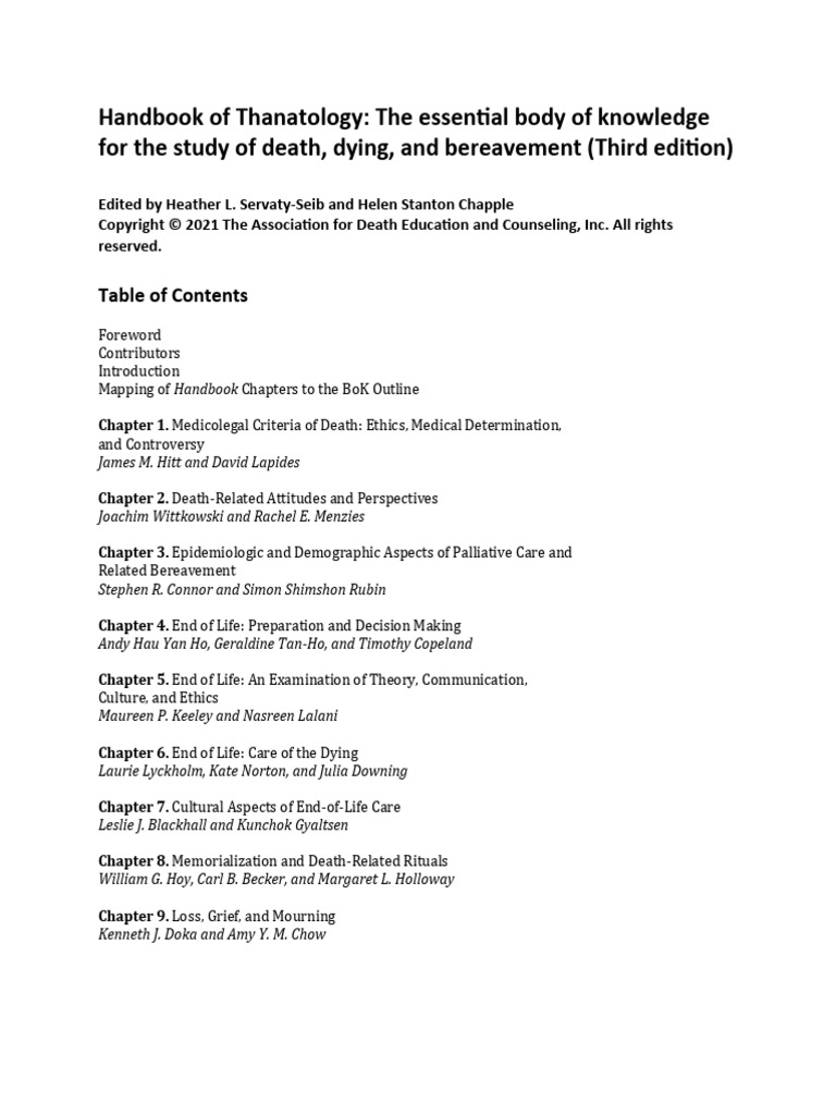 Handbook Table of Contents | PDF