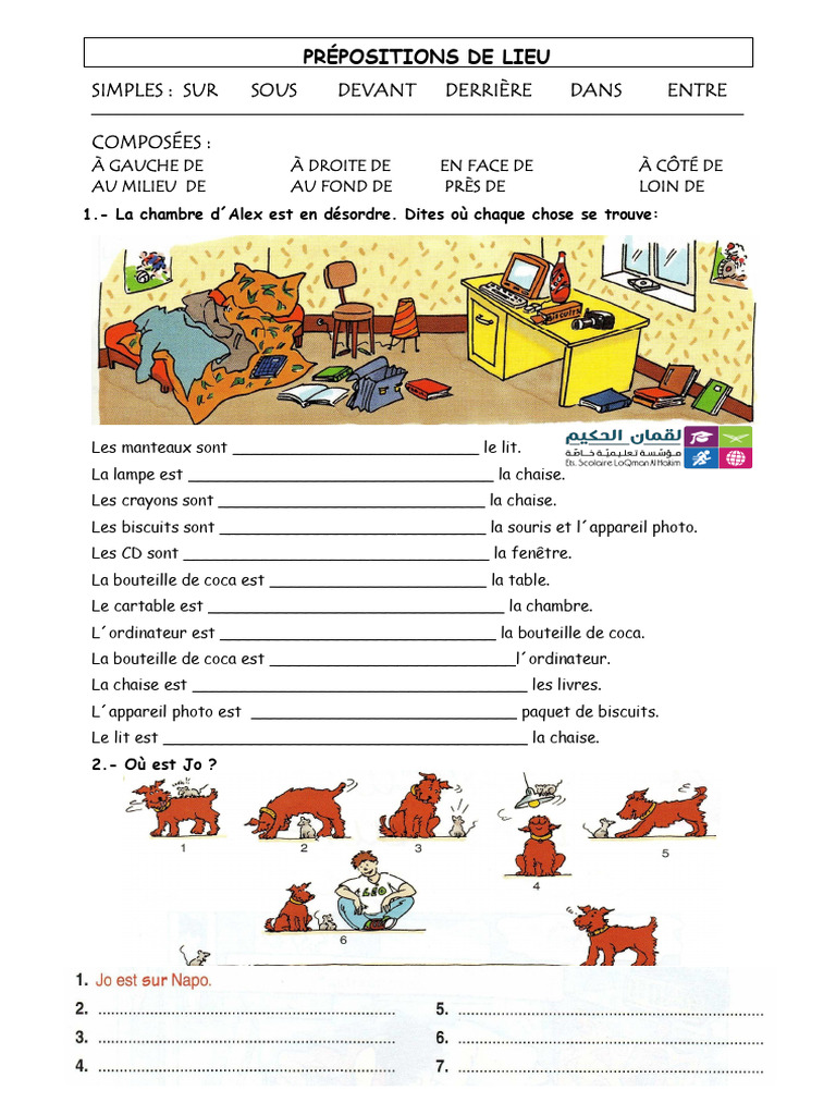Les Prépositions de Lieu 2 | PDF