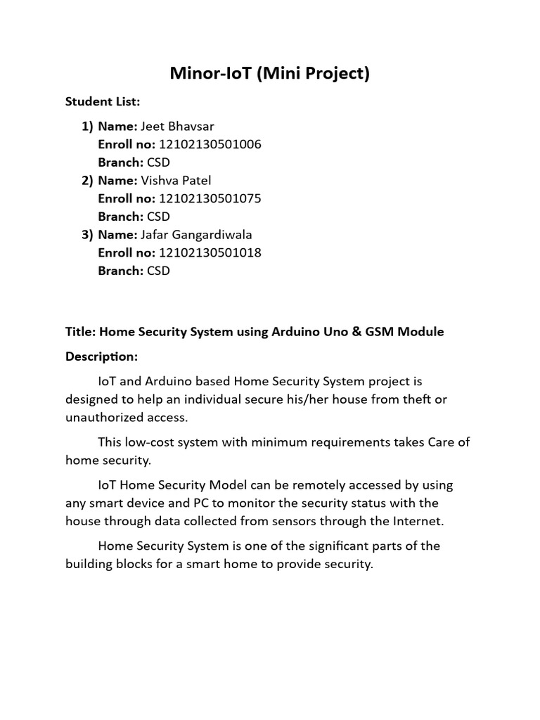 Mini Project | PDF