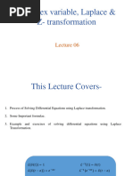 Laplace Transform Cheat Sheet | PDF