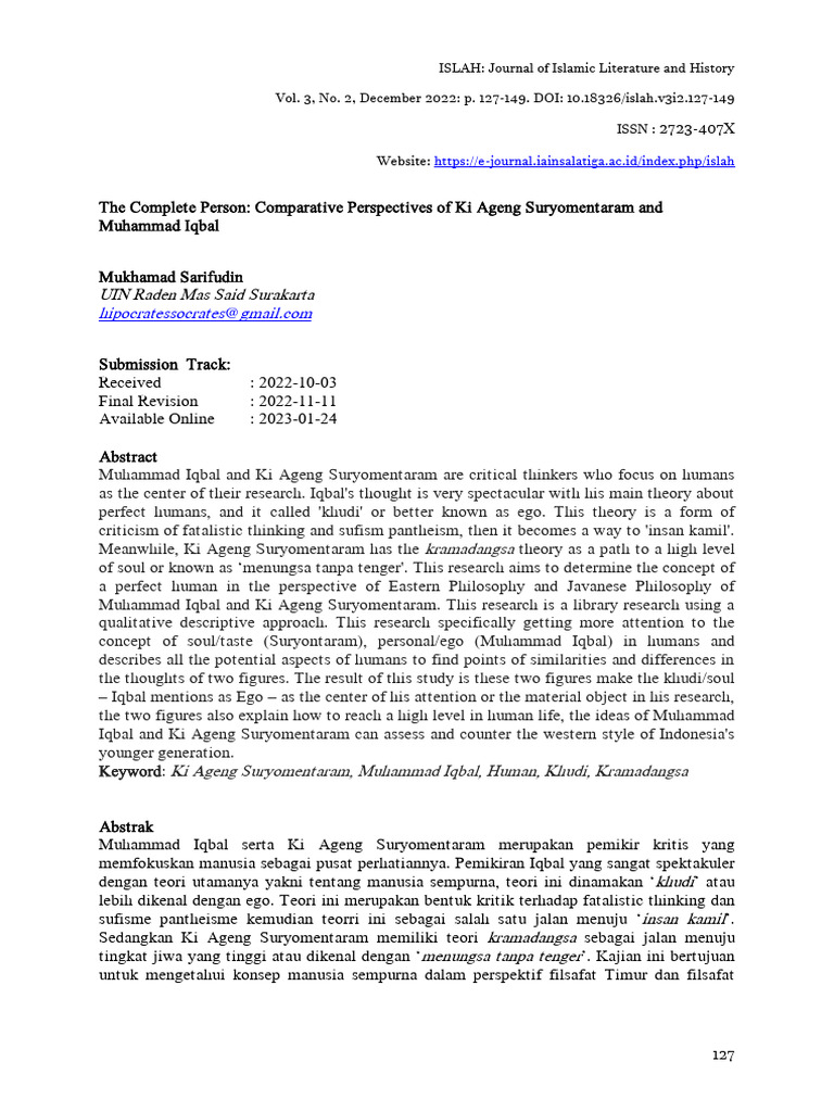 The Complete Person | PDF | Thought | Soul