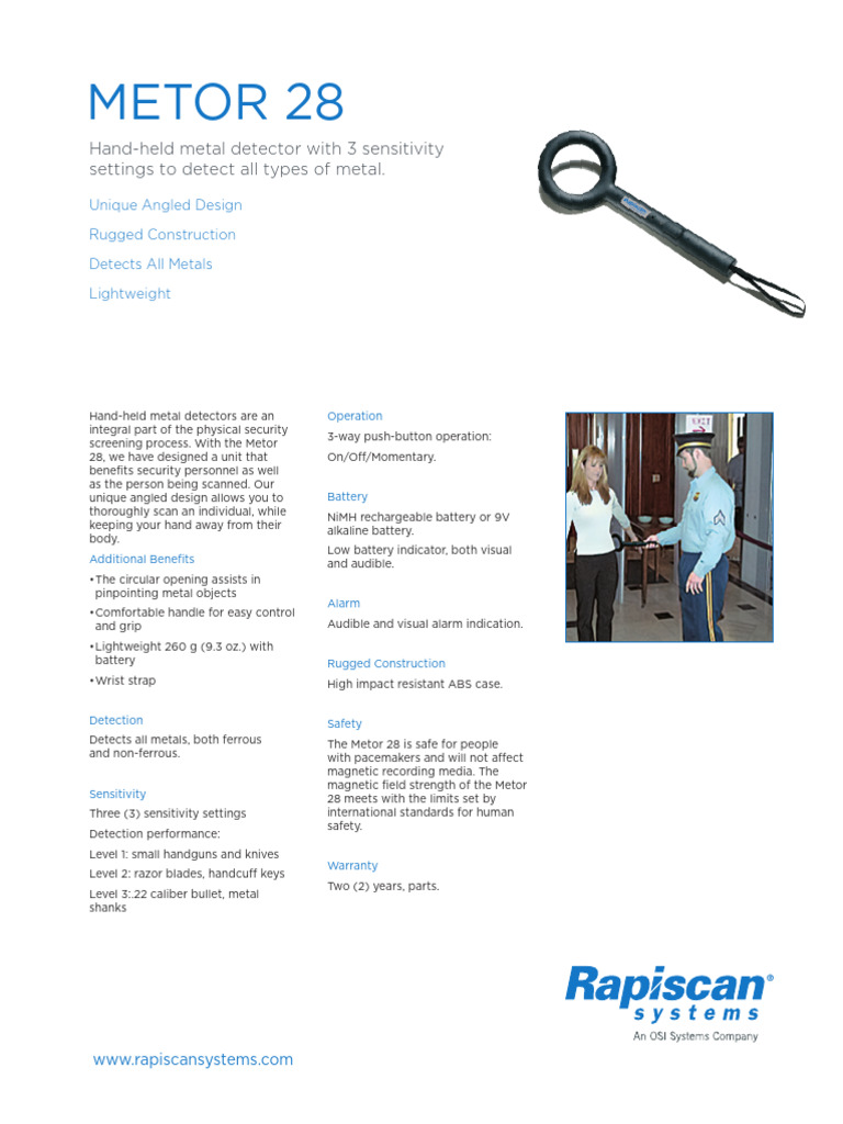 Metor 28 | PDF | Metal Detector | Rechargeable Battery