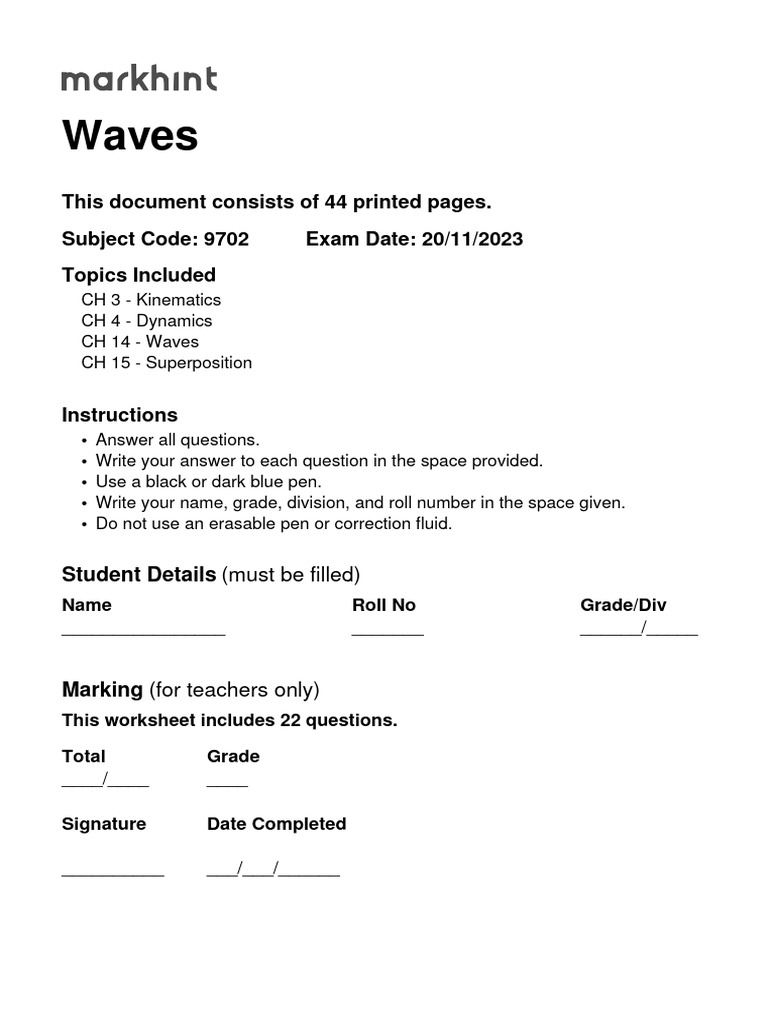 Waves | PDF