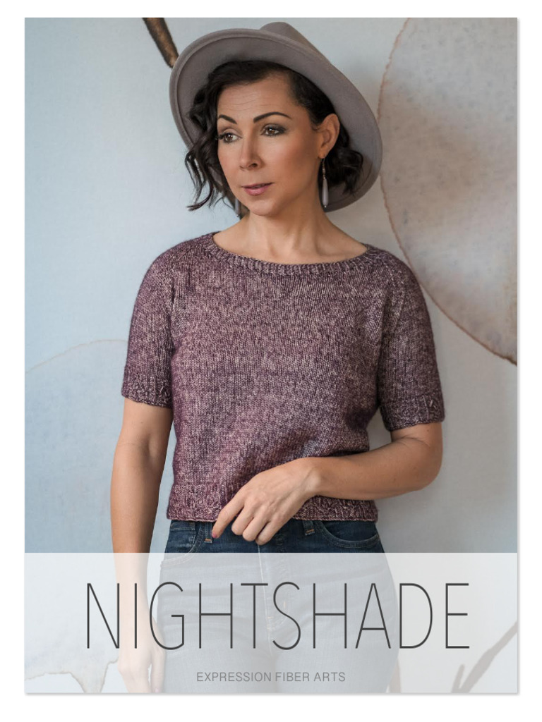 Nightshade Final Pdf Knitting Textile Arts