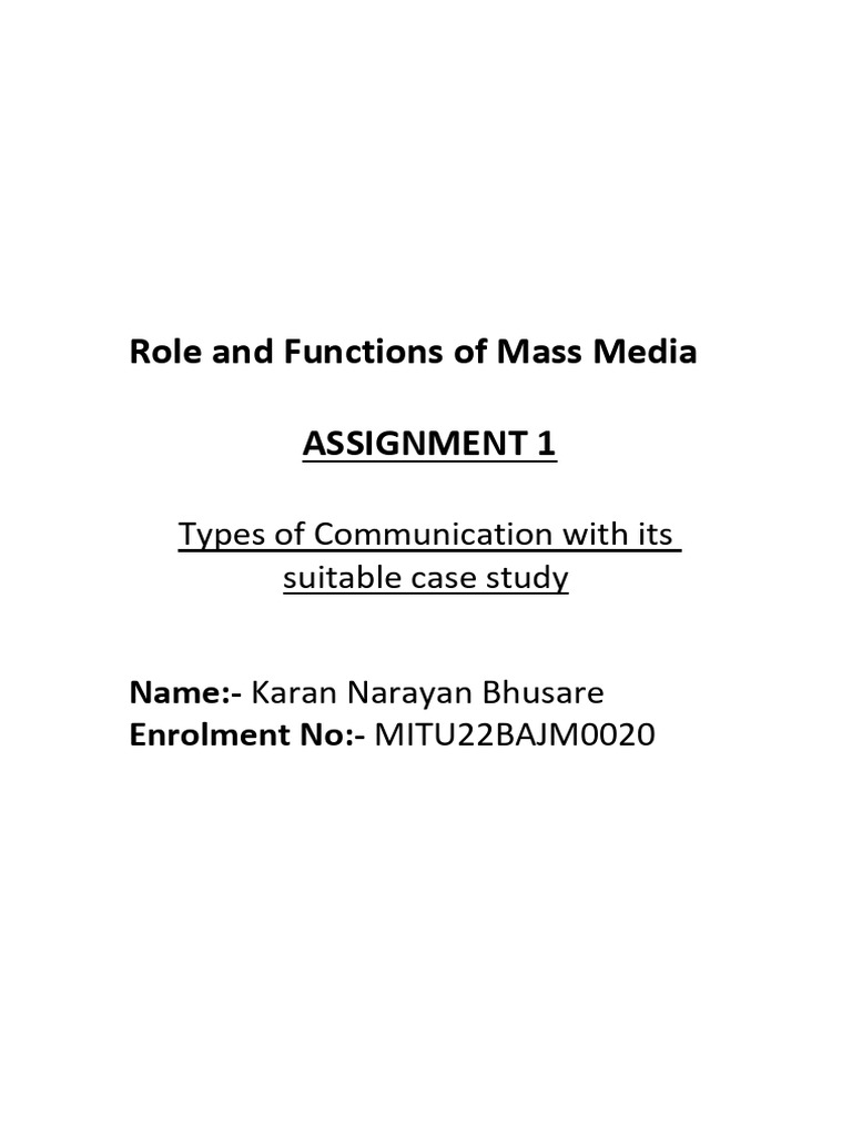 Types of Communication Explained | PDF | Communication | Nonverbal ...