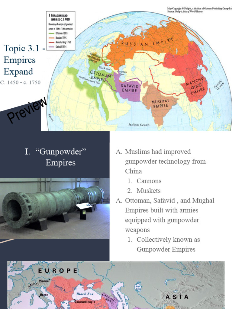 Topic 3.1 - Empires Expand | PDF | Mughal Empire | Qing Dynasty