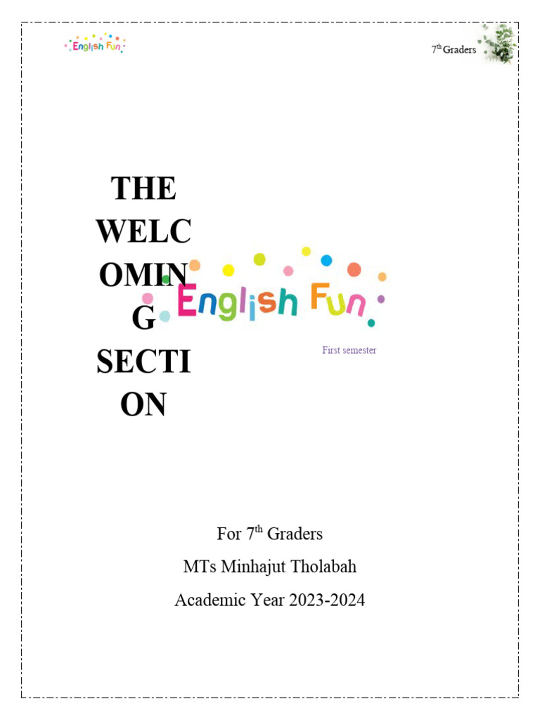 First Semester - Welcoming Section | PDF | Living Arrangements ...