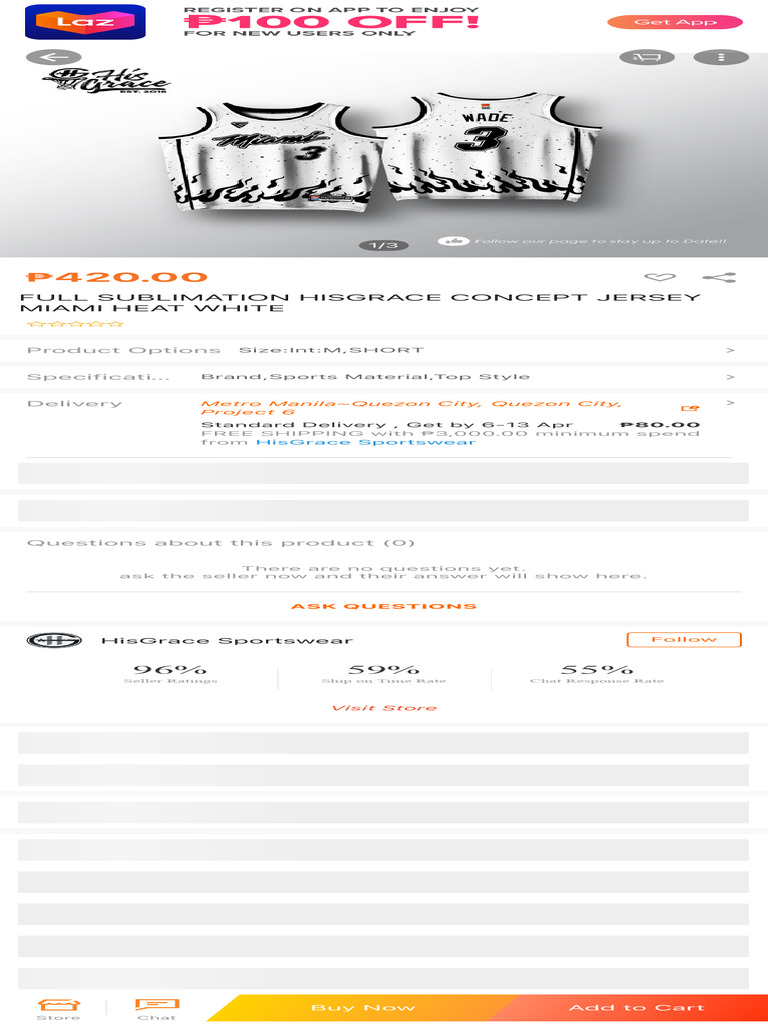 Full Sublimation Hisgrace Concept Jersey Miami Heat White Lazada PH | PDF