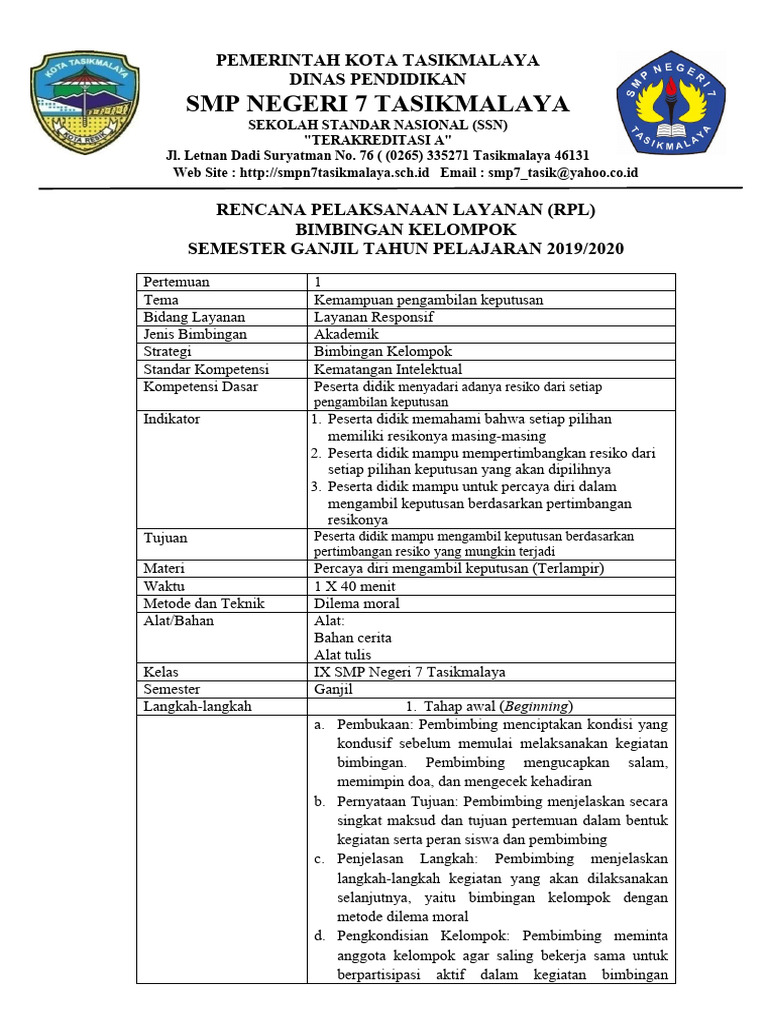 RPL Bimbingan Kelompok | PDF