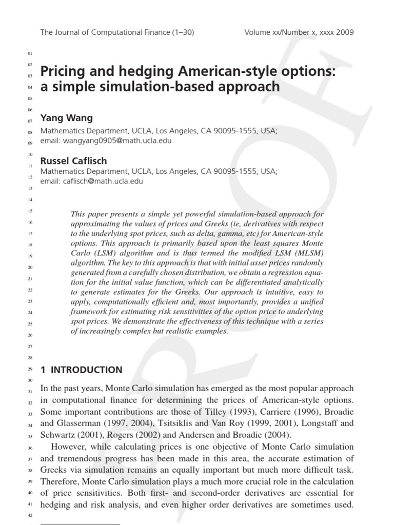 Proof: Pricing and Hedging American-Style Options: A Simple Simulation ...