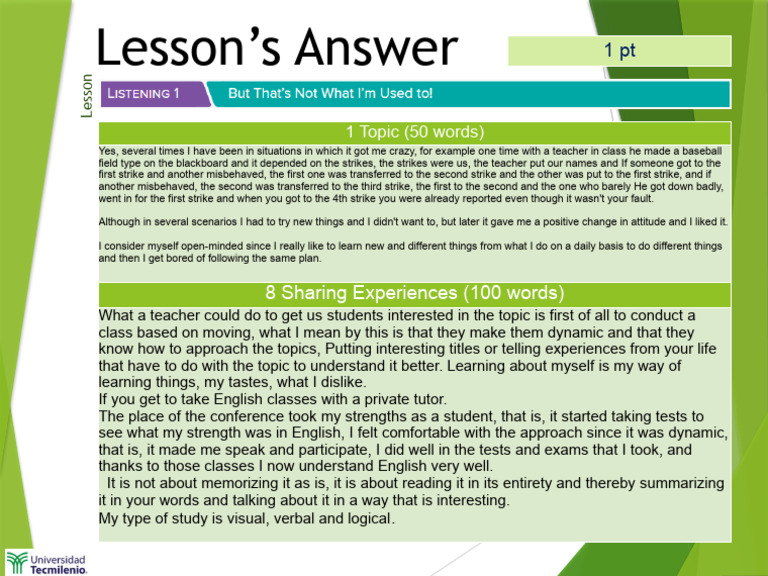 CH1 Listening 1... | PDF | Behavior Modification | Cognitive Science