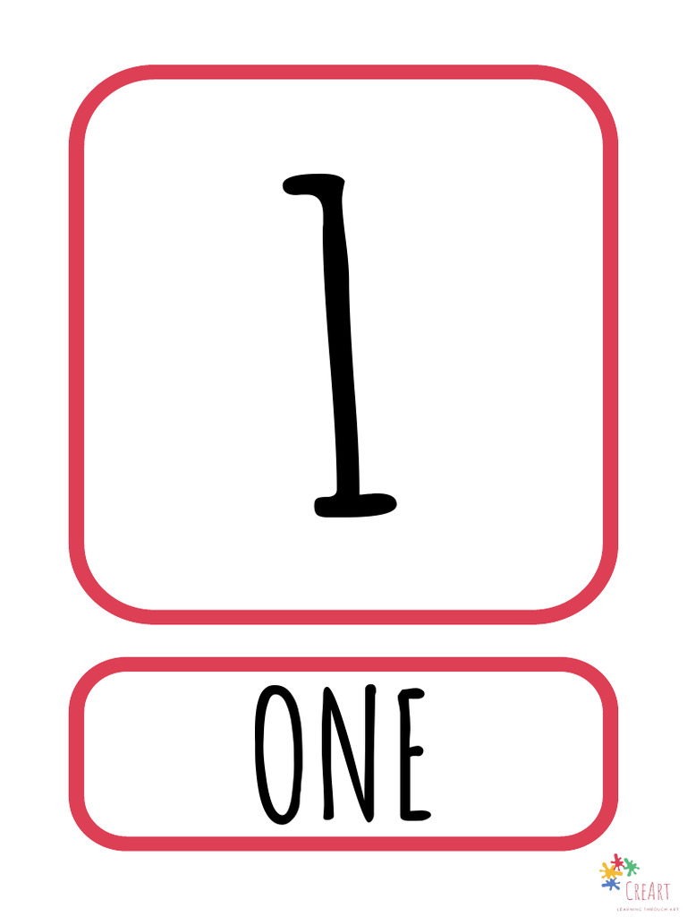 The Numbers 1-10 Flashcards Pack | PDF