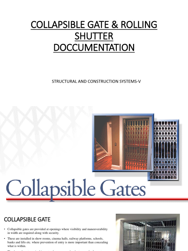 Collapsible Gate Specifications Guide | PDF | Door | Sheet Metal