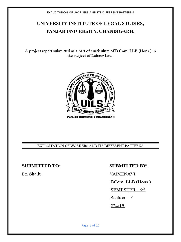 Labour Law Pdf Cost Of Living Labor Rights