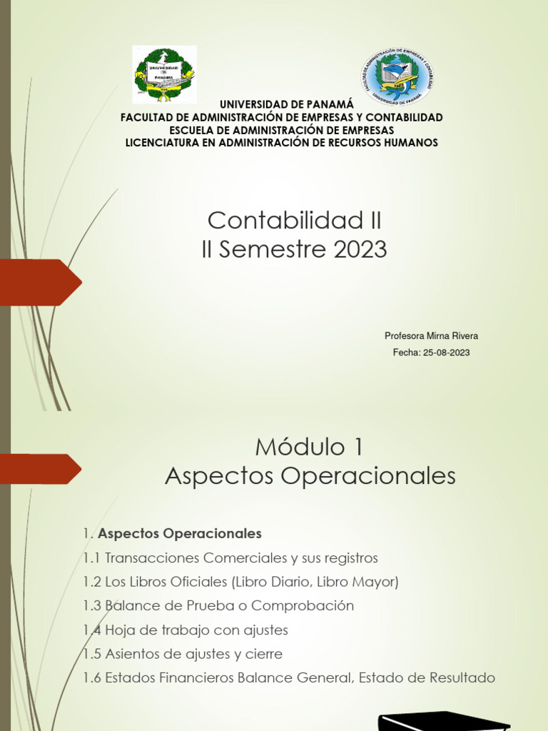 Presentación Modulo 1 Aspectos Operacionales RH Final Parte 1 | Descargar gratis PDF ...