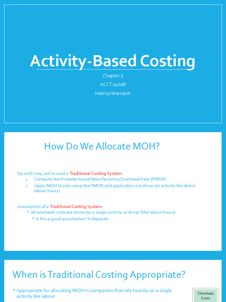 Chapter 5 - Activity-Based Costing | PDF | Cost | Financial Economics