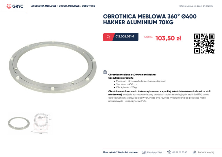 obrotnica-meblowa-360-o400-hakner-aluminium-70kg (2) | PDF