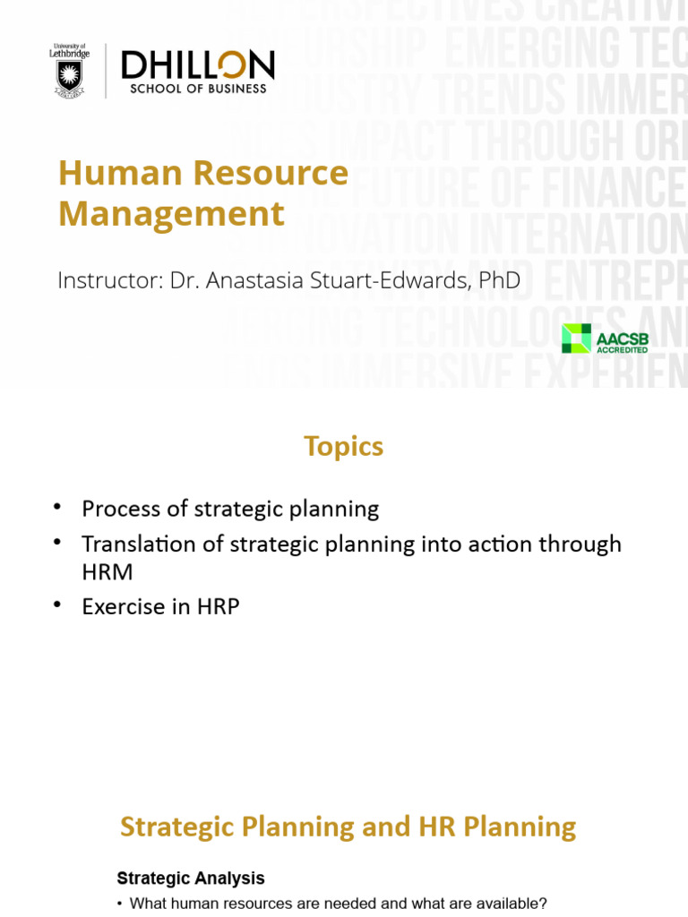 HR Strategy & Planning Guide | PDF | Strategic Management | Human ...
