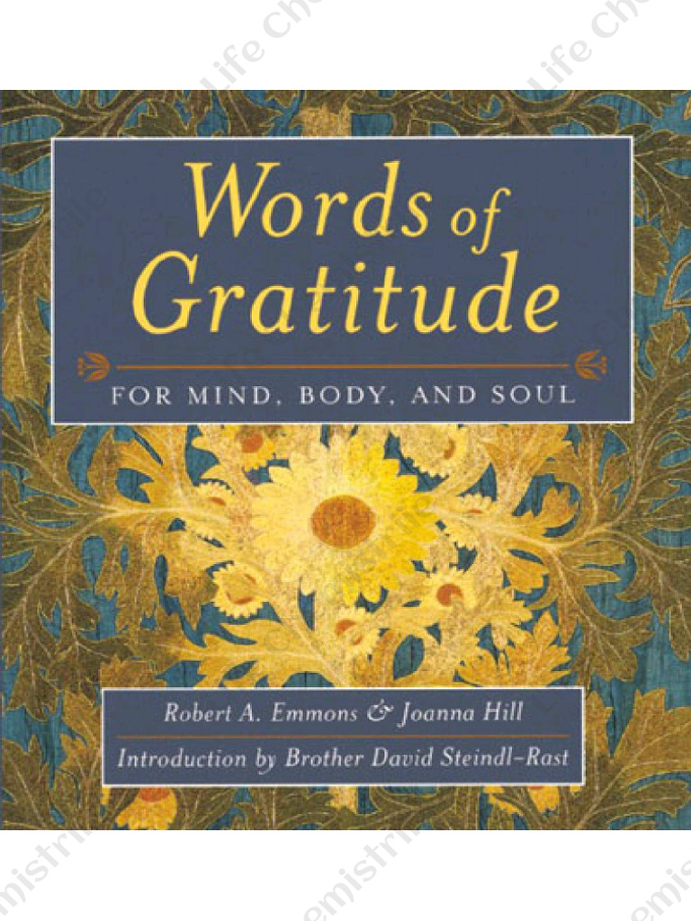 Words of Gratitude | PDF