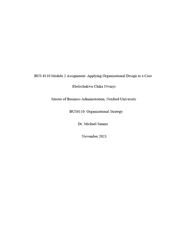 BUS 6110 Module 2 Assignment | PDF | Agile Software Development ...