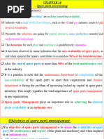 Spare Parts Management and Classification | PDF | Inventory ...