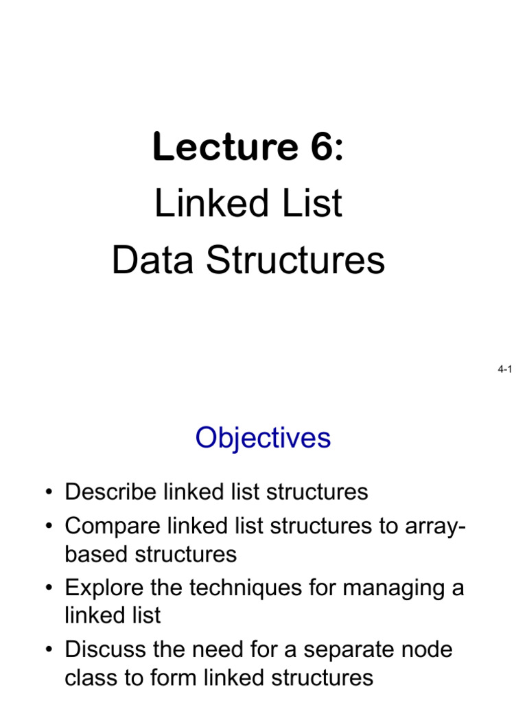 Ders6 - Linked List Data Structures | PDF | Data Management | Computer Programming