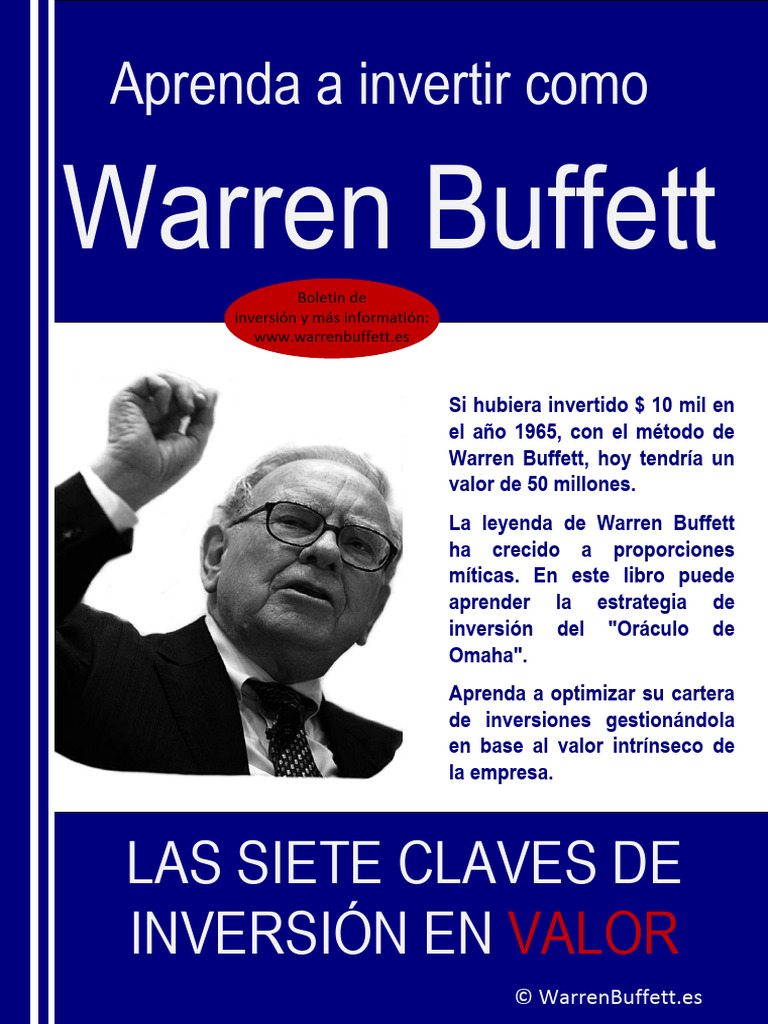 Warren Buffett Libro | Descargar gratis PDF | Warren Buffett ...