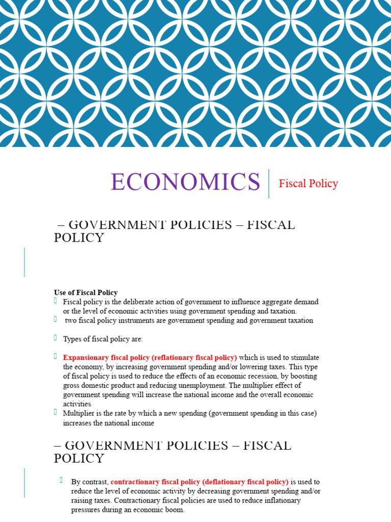 Fiscal and Monetary Policy | PDF | Fiscal Policy | Monetary Policy
