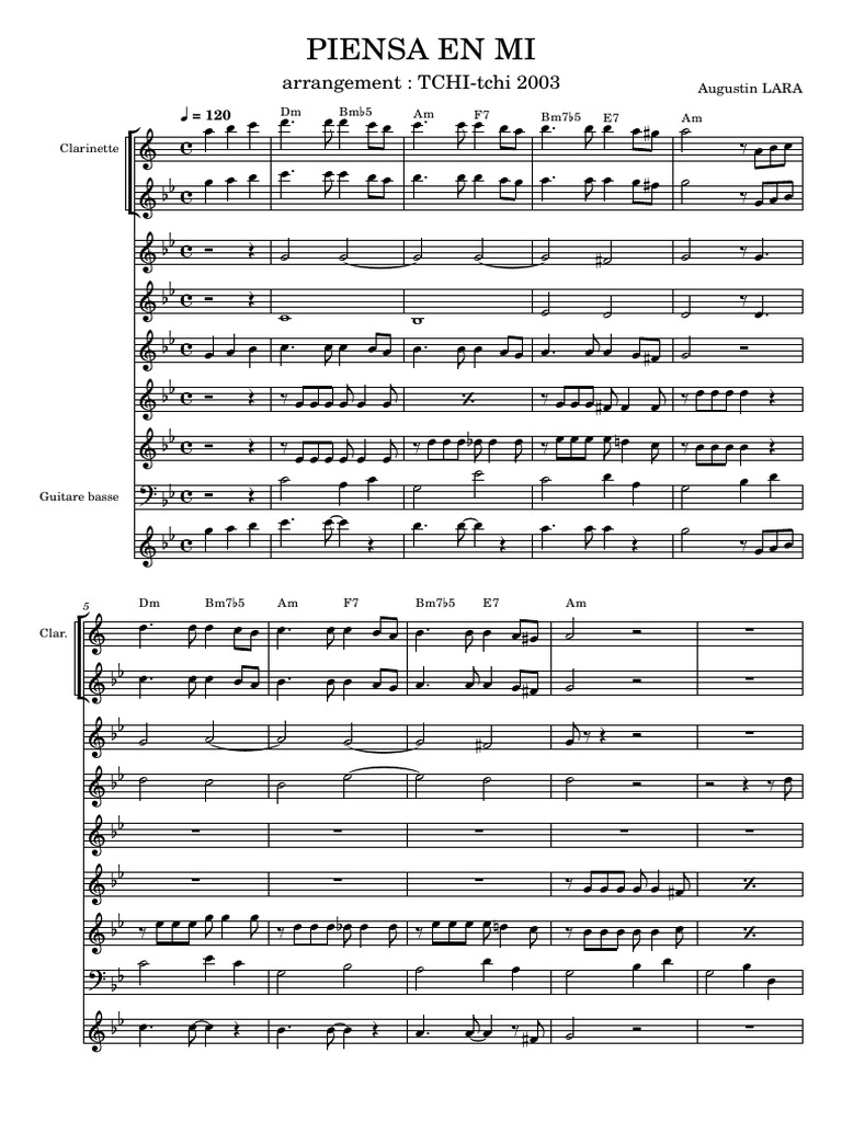 Piensa En Mi Sol Mineur Pdf