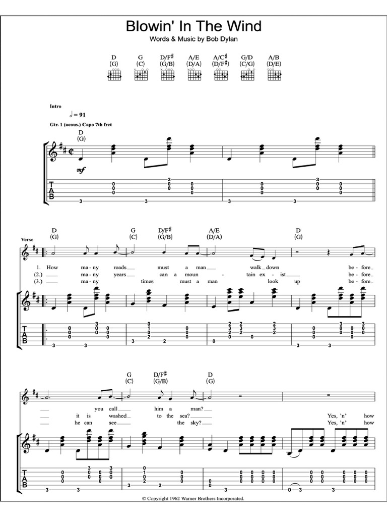 Blowing in The Wind | PDF