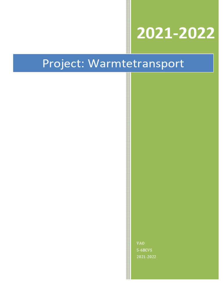 Project6 Warmtetransport | PDF