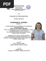 Sample Citation For Plaques and Certificates | PDF