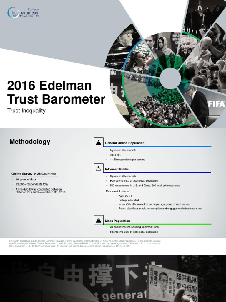 2016 Edelman Trust Barometer Methodology | PDF | The United States | China