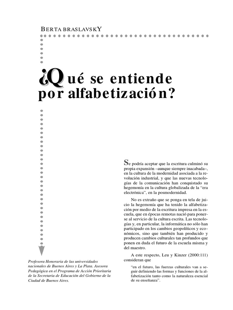 Qué Se Entiende Por Alfabetización-2-15 | PDF | Literatura | Sociedad
