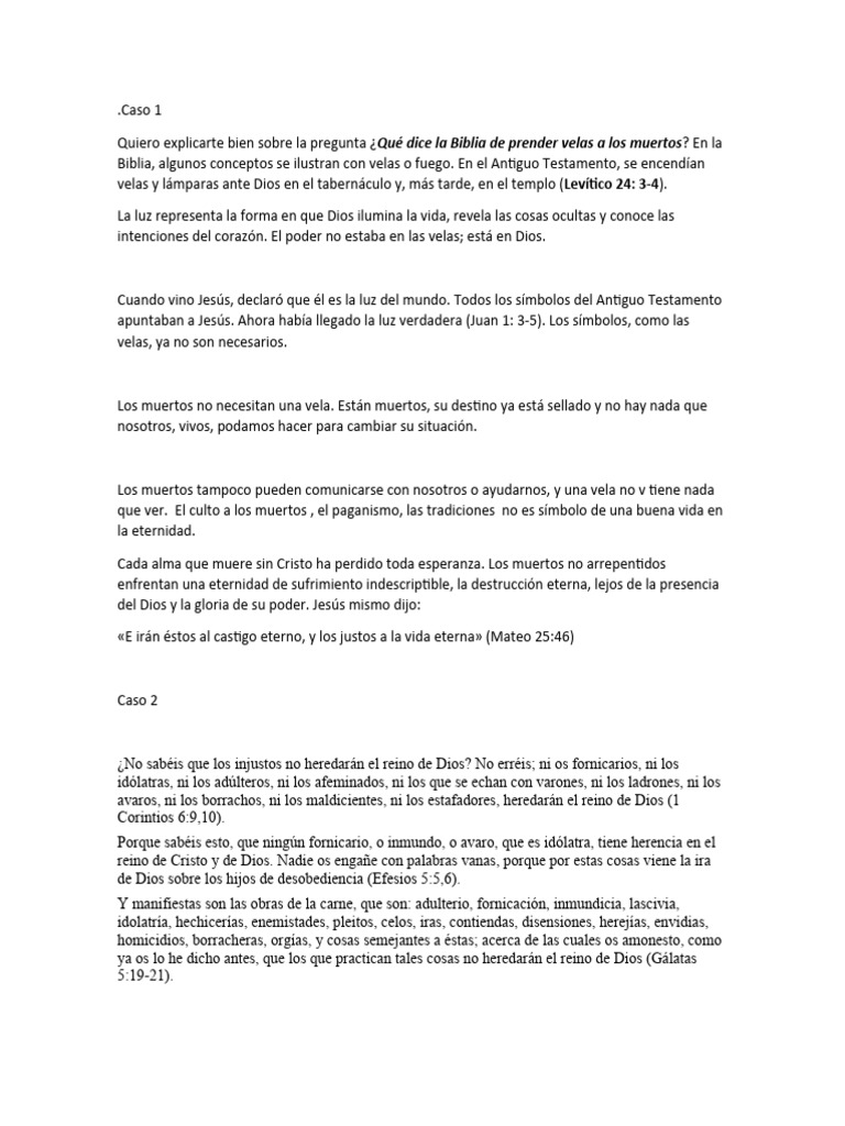 Casos Vaso Fragil | PDF | Salvación | Creencia religiosa y doctrina