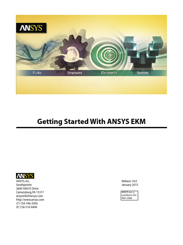 Getting Started With ANSYS EKM | PDF | Computer File | Simulation
