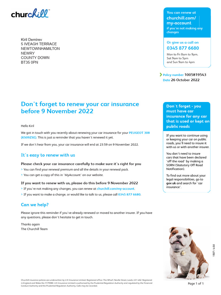 Don't Forget To Renew Your Car Insurance Before 9 November 2022 ...