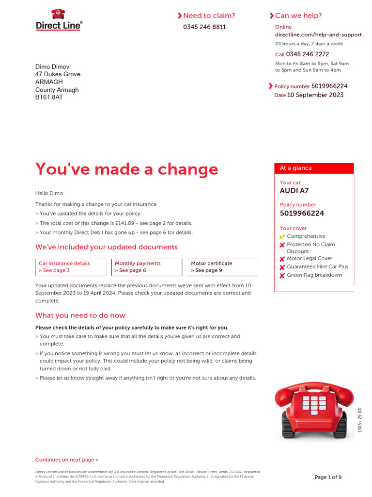 You've Made A Change: Need To Claim? Can We Help? | Download Free PDF ...