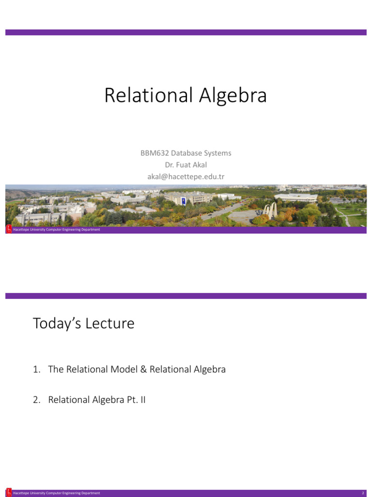 09 Relational Algebra | PDF | Relational Model | Cybernetics