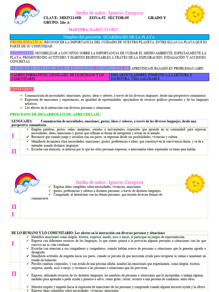 Emociones en el Jardín de Niños | PDF | Las emociones | Aprendizaje