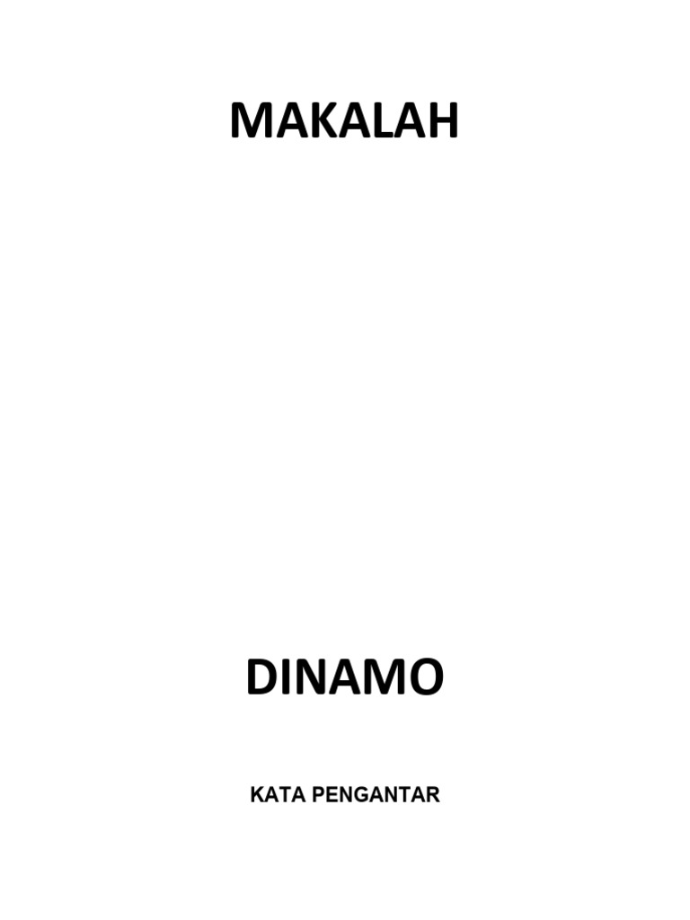 Makalah Dinamo | PDF
