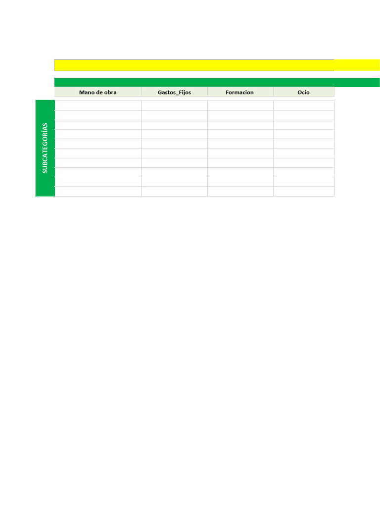 Planilla de Excel para Control de Gastos | PDF | Economias