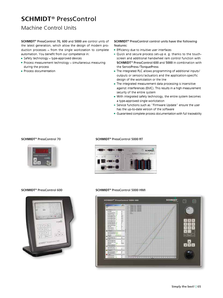 Schmidt Press Control Units | PDF | Programmable Logic Controller ...