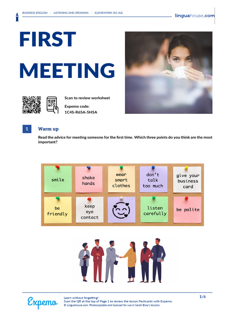 First Meeting British English Teacher | PDF