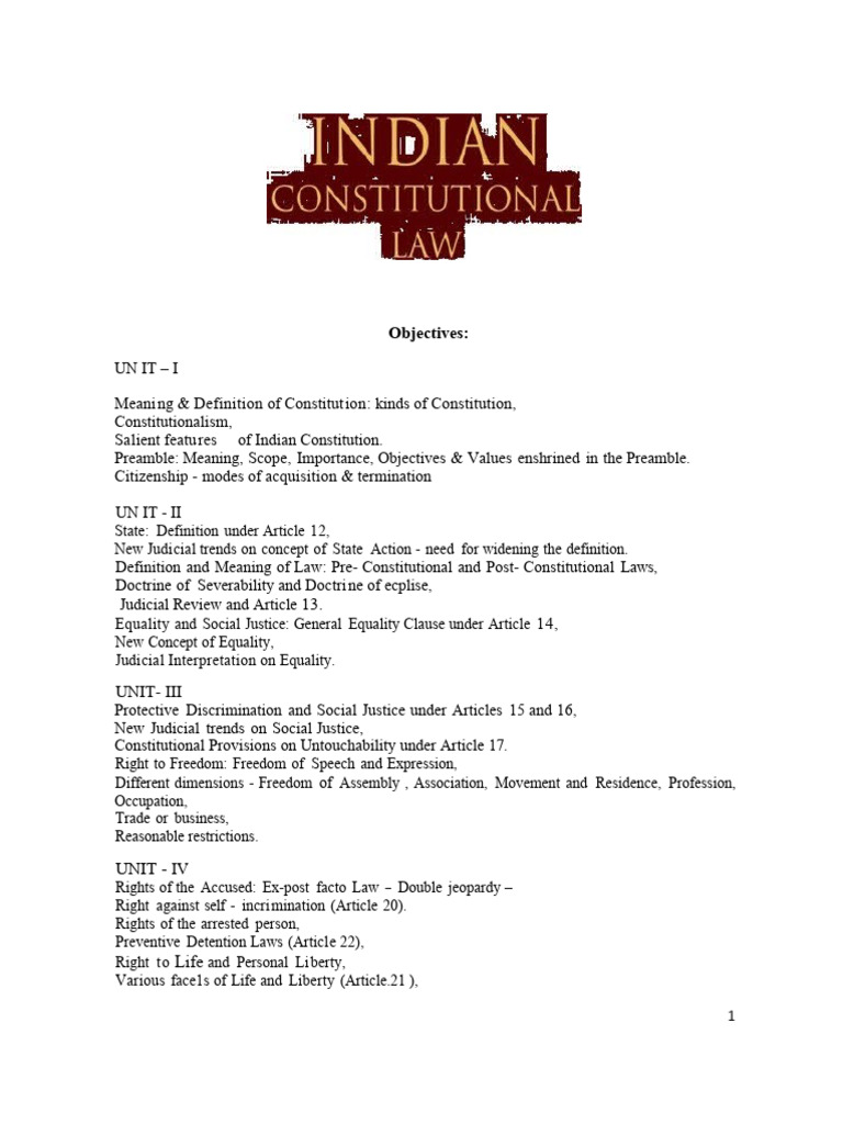 Constitutional Law 1 | PDF | Statutory Law | Ethical Principles