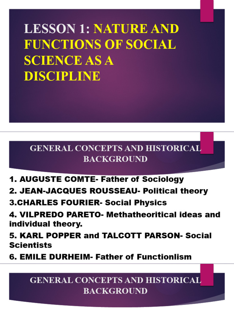 LESSON 1 | PDF | Social Sciences | Science