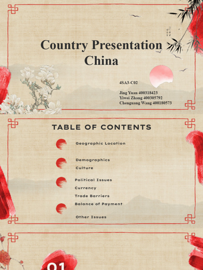 Overview of China's Country Profile | PDF | China | World Politics