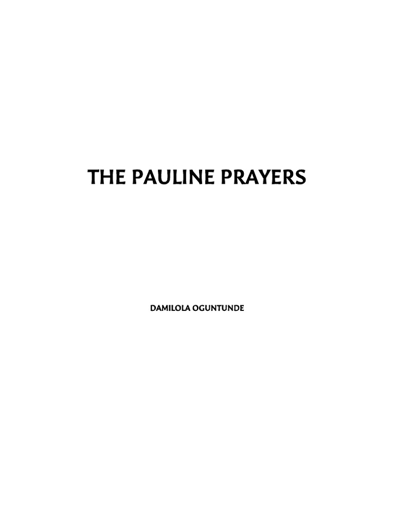 ThePauline Prayers | PDF | Faith | Prayer